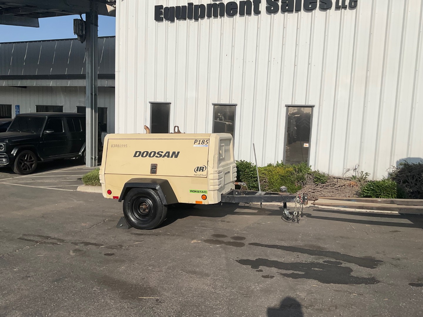2012 Doosan P185 Air Compressor Trailer For Sale