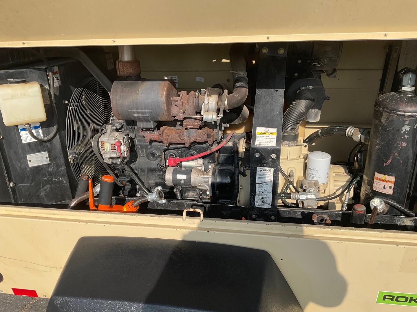 2012 Doosan P185 Air Compressor Trailer For Sale